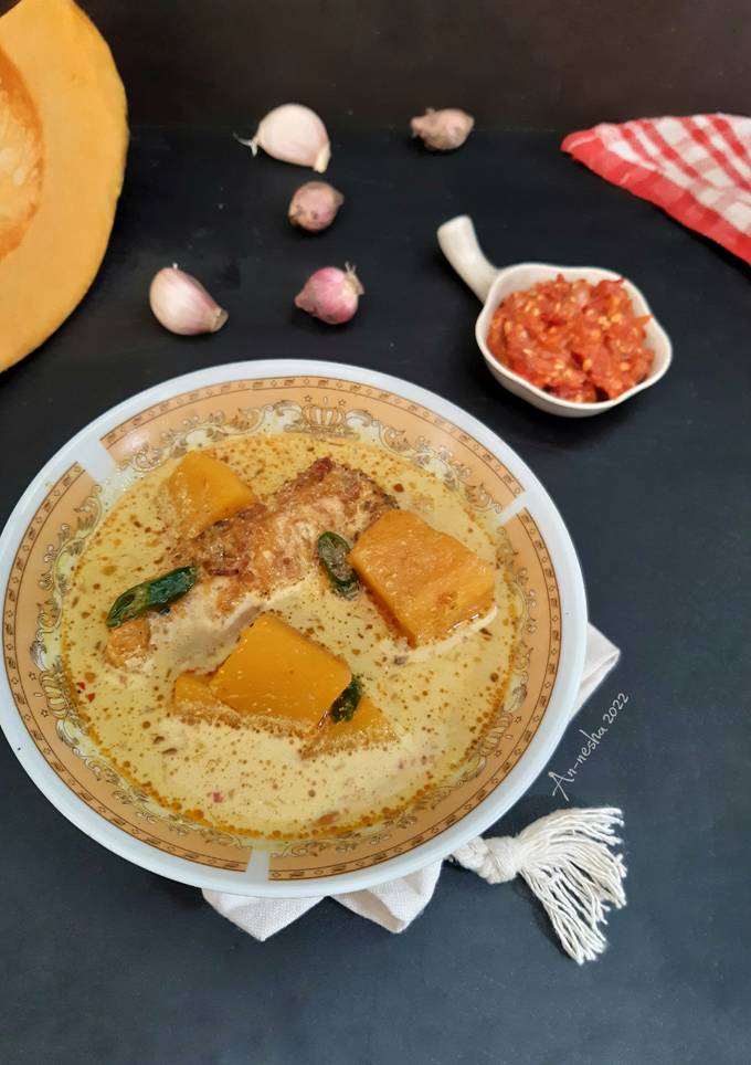 Resep 361.Gangan Labu Besantan Jukut Salai(Ikan Asap) Khas Kutai oleh ...