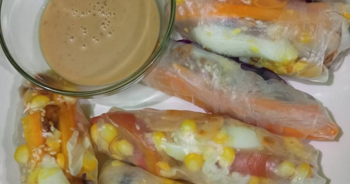 Resep Spring roll sayuran oleh Bunda Asy Syifa - Cookpad