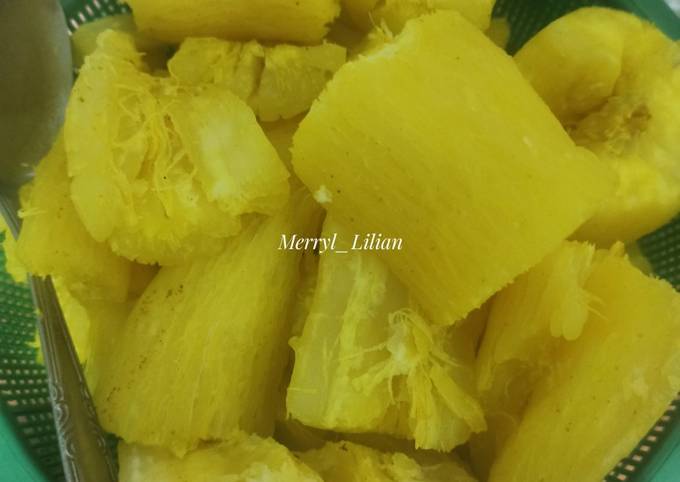 Resep Singkong Rebus Bumbu Kuning oleh Merryl Lilian - Cookpad