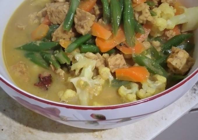 Resep Lodeh tempe sayur oleh Rina (Ummi Kayra Faraz) - Cookpad