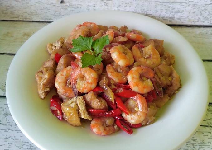 Resep Tumis udang tahu saus tiram oleh Amalia Nurul Aziza - Cookpad