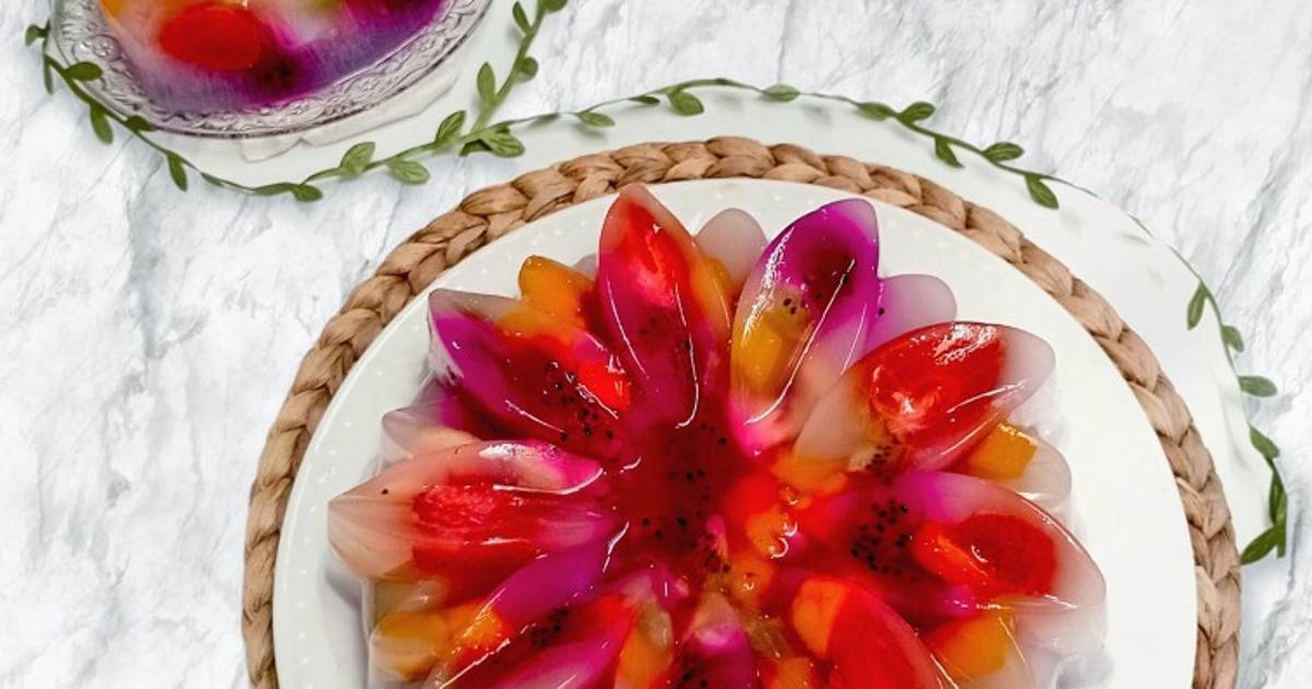 Resep Pudding Buah Bunga Telang oleh Avrilia Cahyani - Cookpad