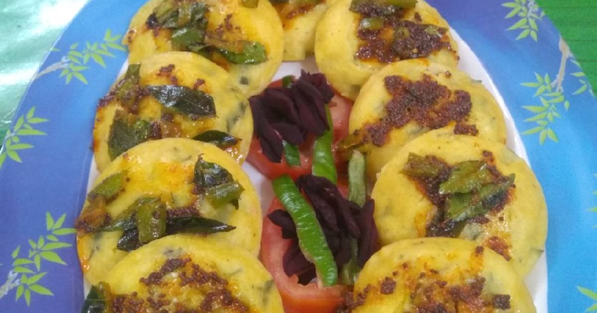 बेसन स्टफ्ड इडली (Besan stuffed idli recipe in hindi) रेसिपी बनाने की ...