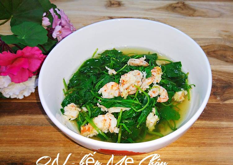 Cách Làm Món Canh rau má nấu tôm của QUÂN NGUYỄN - Cookpad