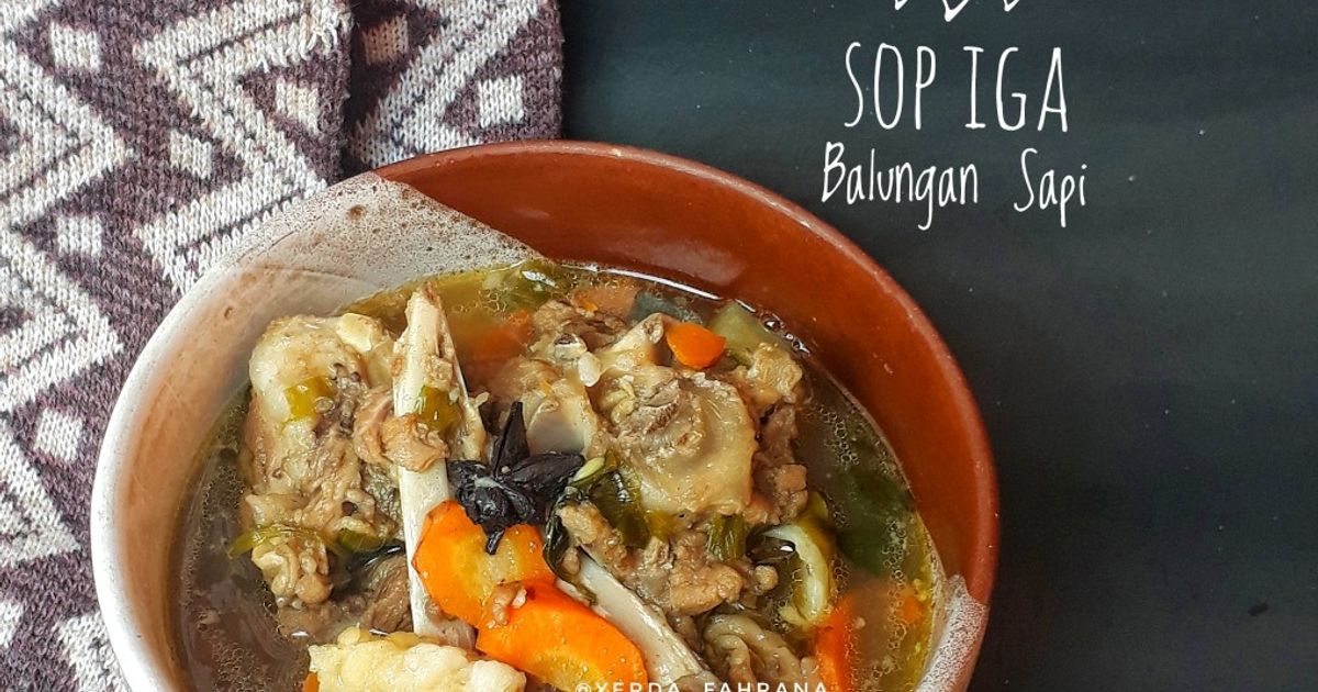Resep sop balungan sapi kemiri rumahan enak dan mudah - Cookpad
