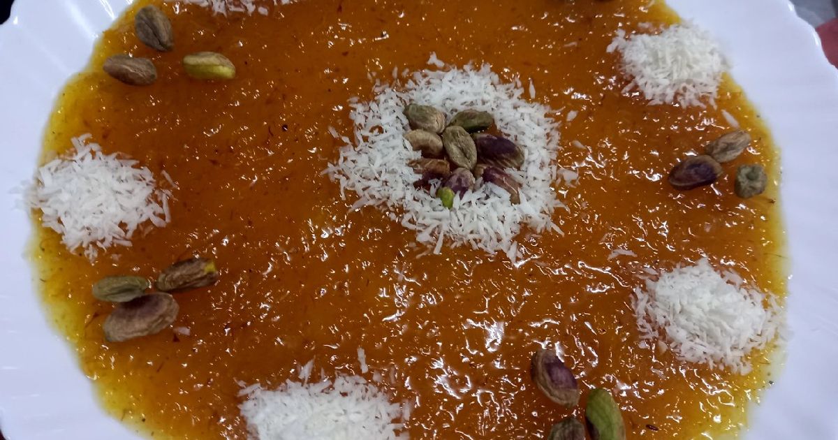 طريقة عمل حلاوة اليقطين بالزعفران والفستق من Reem.f.saber - كوكباد