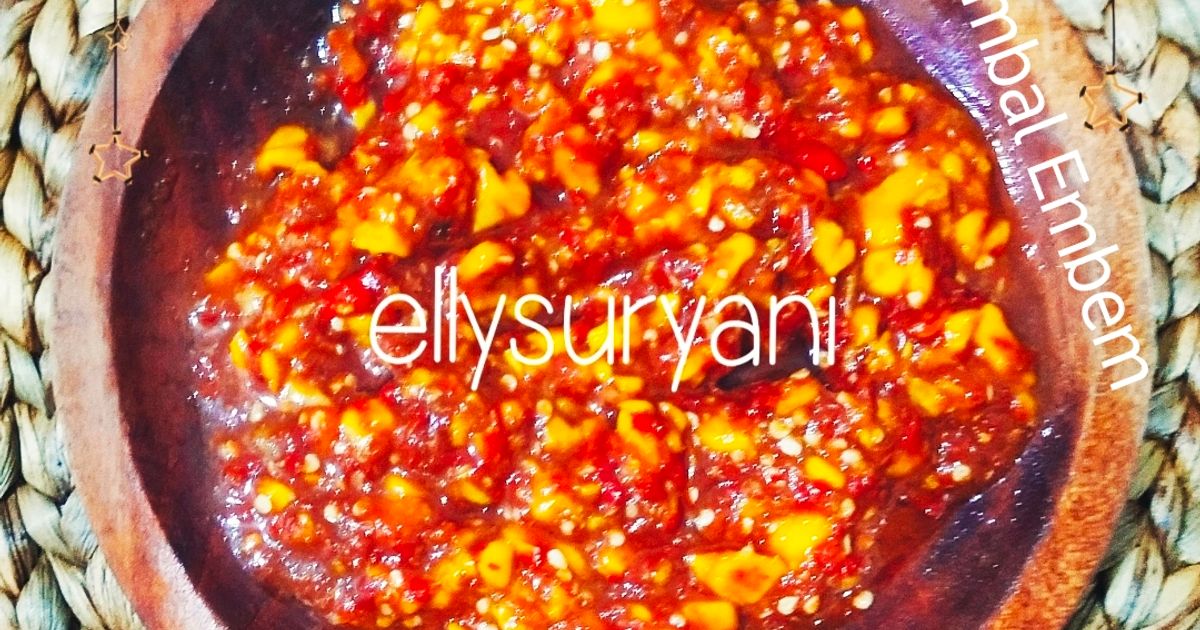 Resep Sambal Mangga Embem Palembang Ala Rumah Kami oleh Elly Suryani ...