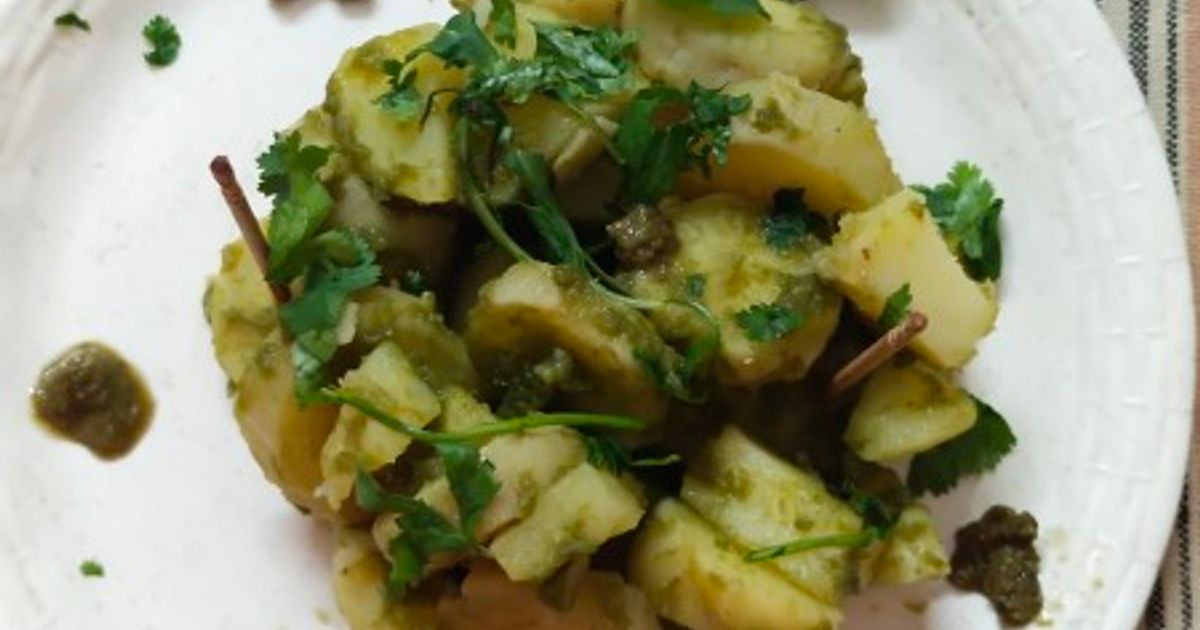Chatpati Potato And Sweet Potato Chat Recipe by Chandni Khanna - Cookpad
