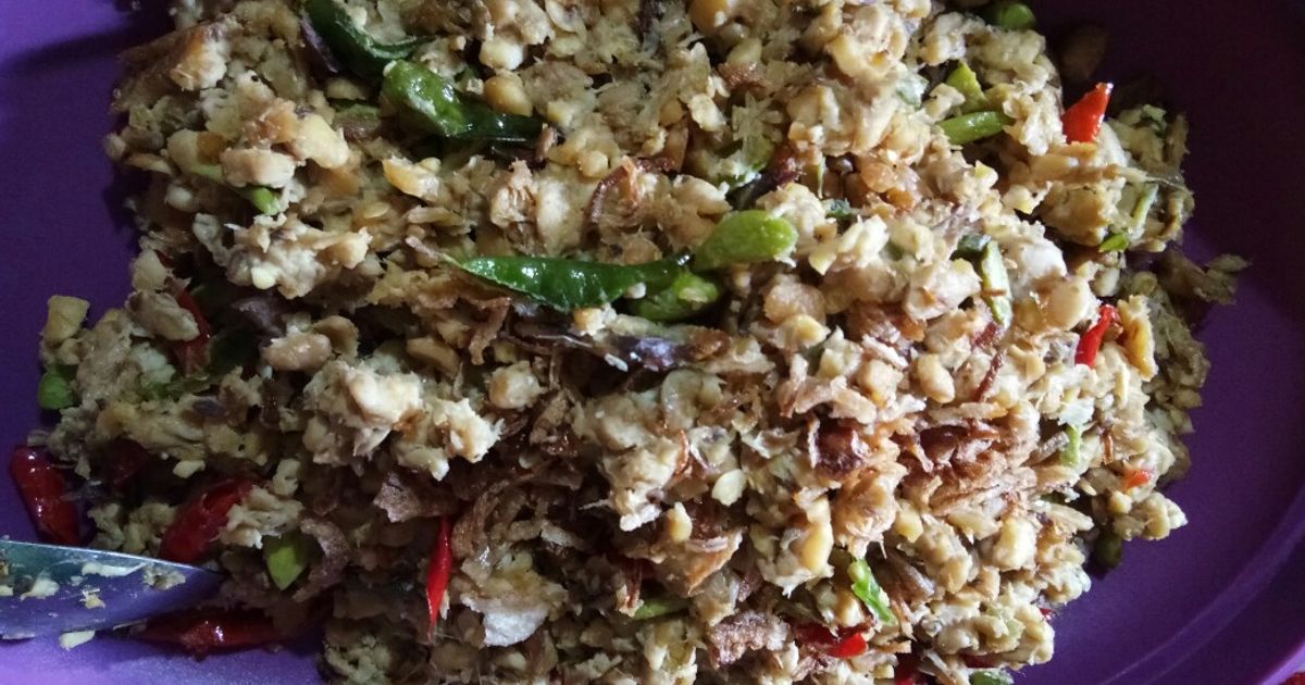 Resep Tempe Bejek Pete Ikan Asin Pedas oleh indah Wigatiningrum - Cookpad