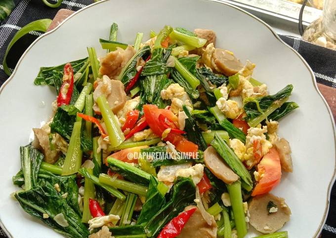 Resep Sawi Telur Bakso Saos Tiram Oleh Dapur Emak Cookpad