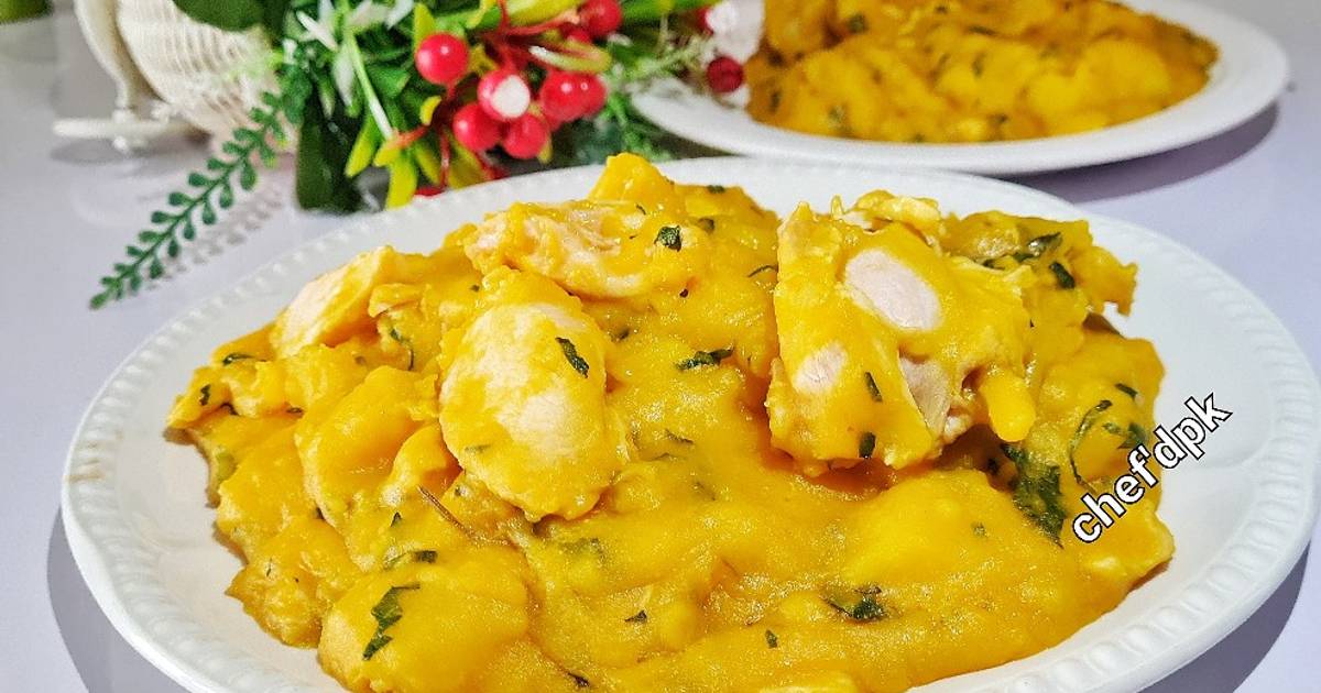 Yam Pottage with boneless chicken 🐔 Recipe by Da-Princess Kitchen ...