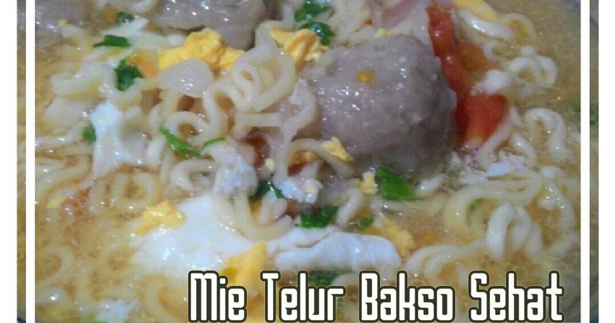 Resep Mie telur bakso sehat menu anak oleh Ummu Khalid Lusi Kestina ...