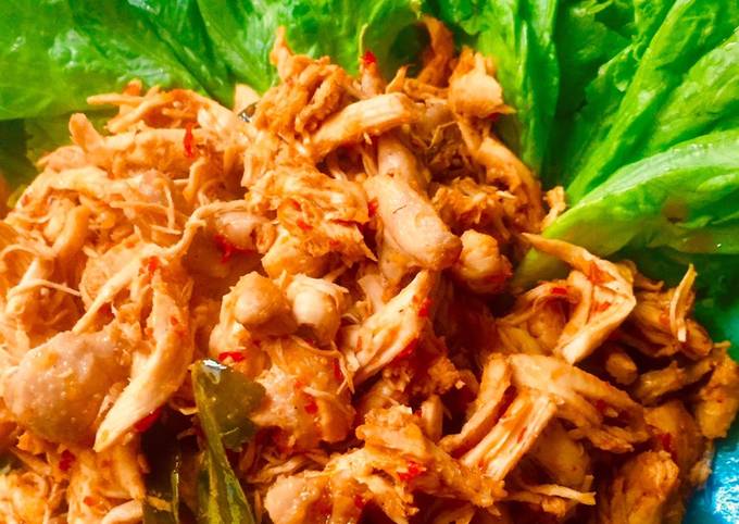 Resep Ayam suwir simple oleh Dapur Nekda - Cookpad