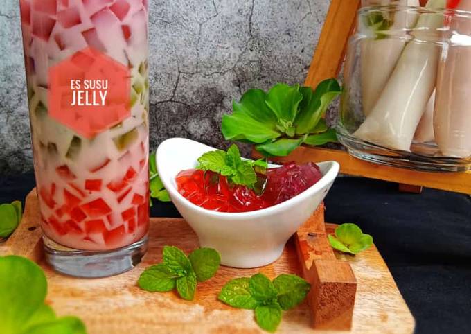 Resep Es Susu Jelly (Sujell) oleh Dapur OemahDanish - Cookpad