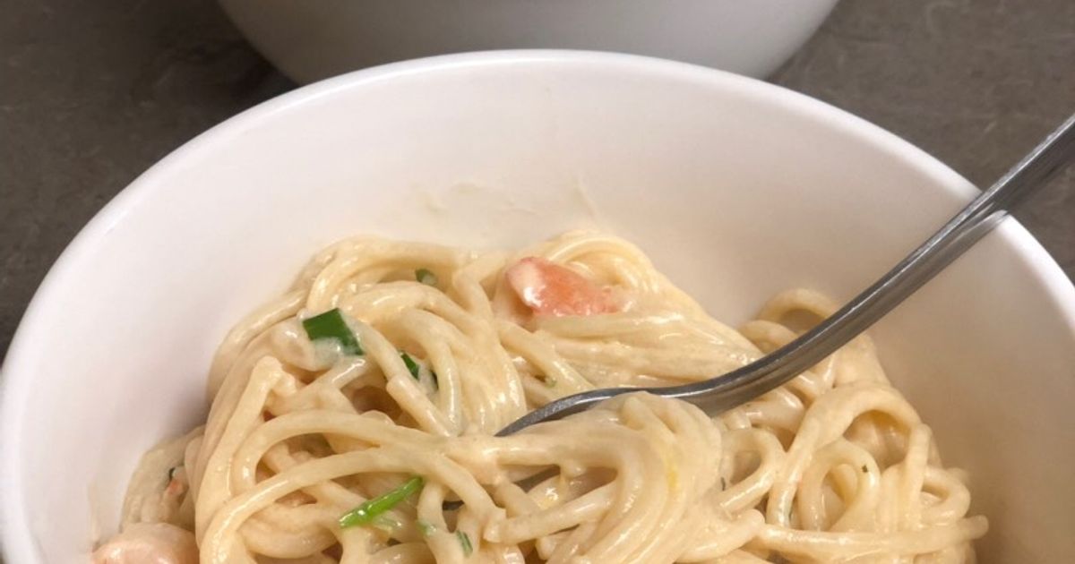 Shrimp Spaghetti With Creamy Lemon Sauce Recipe By Eva Machado