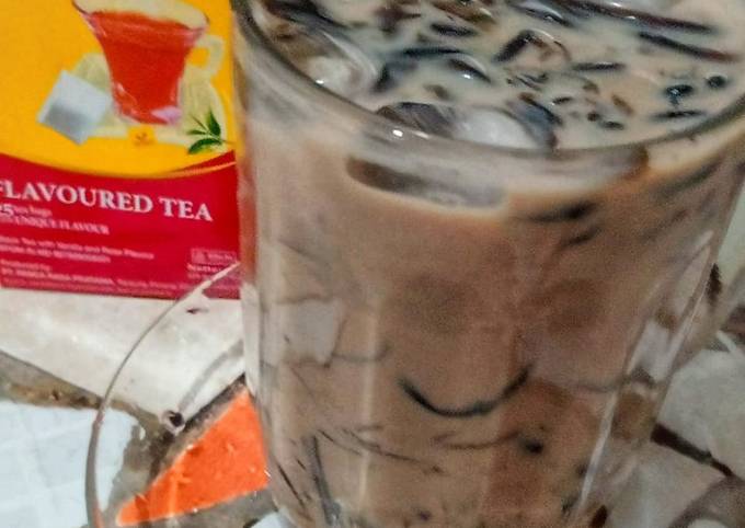 Resep Es Teh Susu Cincau oleh Fitzaki Kitchen - Cookpad