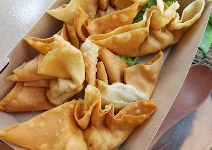 Resep 206. Pangsit Goreng Isi Ayam oleh Noona Hilda ️ - Cookpad