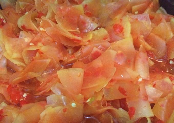 Resep Manisan pepaya pedas manis segerrr oleh Dwi Asandra - Cookpad