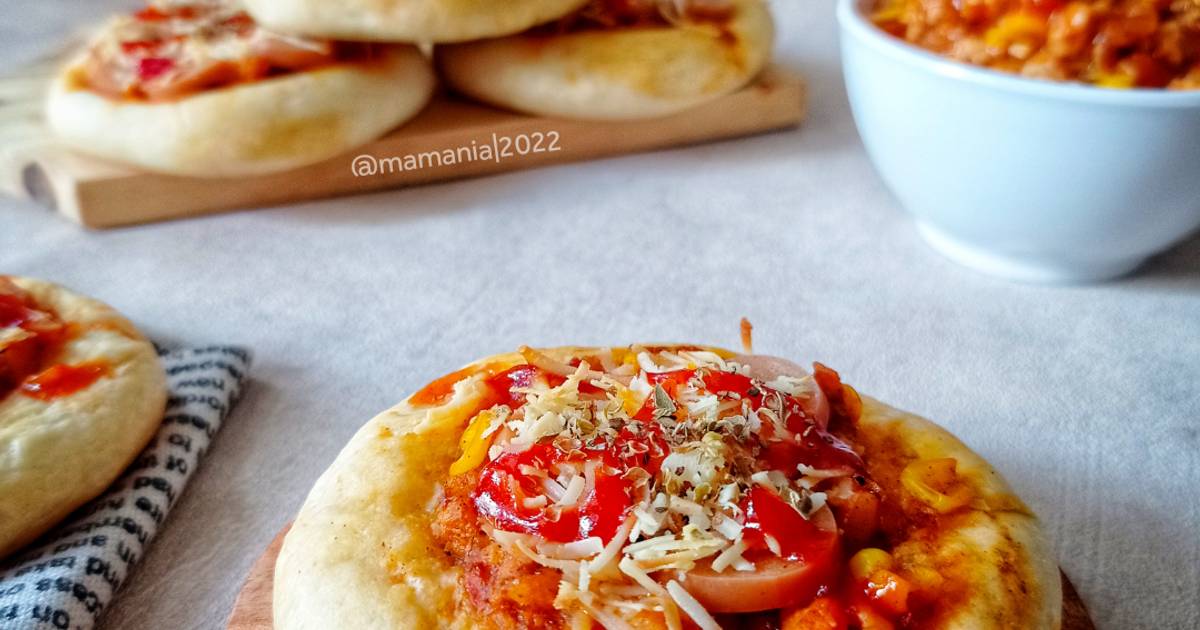 Resep Pizza Mini Tempe Bolognese oleh Mama Nia - Cookpad