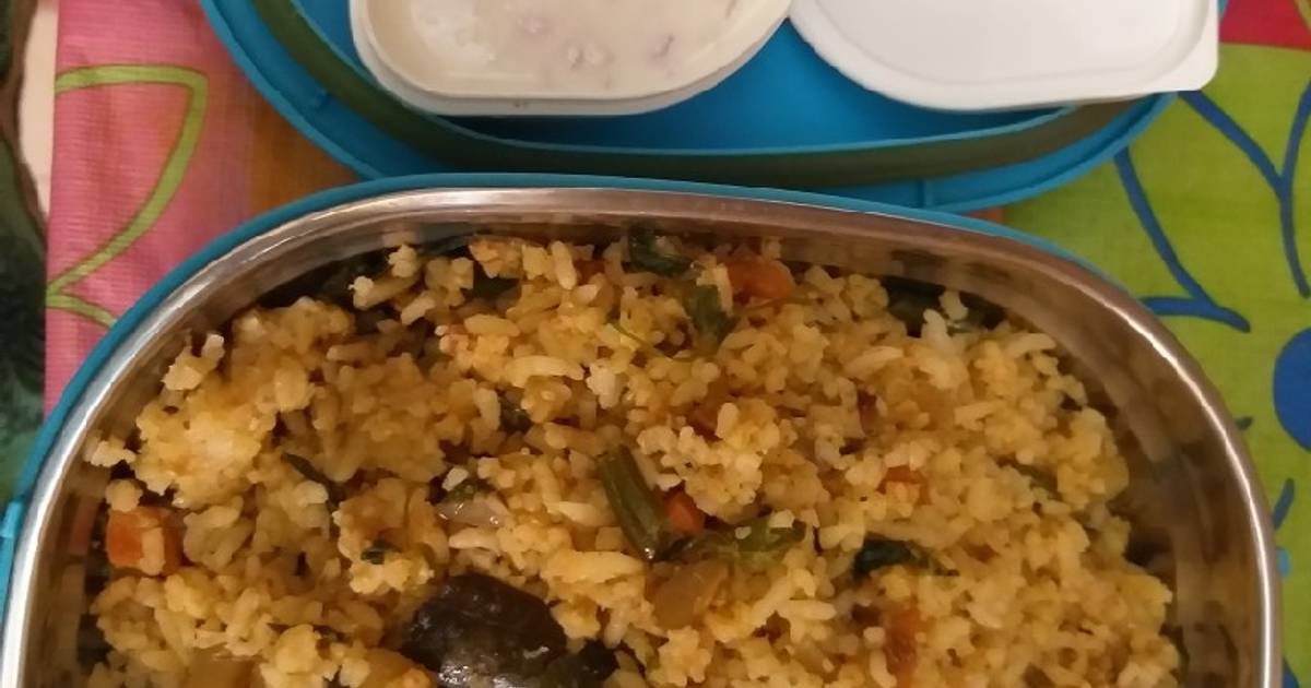 Methi Rice And Raita Recipe by Kameswari Palanisamy - Cookpad