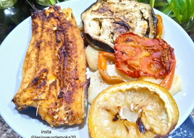 Filet de congre 🪱🪱🪱au four accompagné aux légumes de Kel Zid - Cookpad