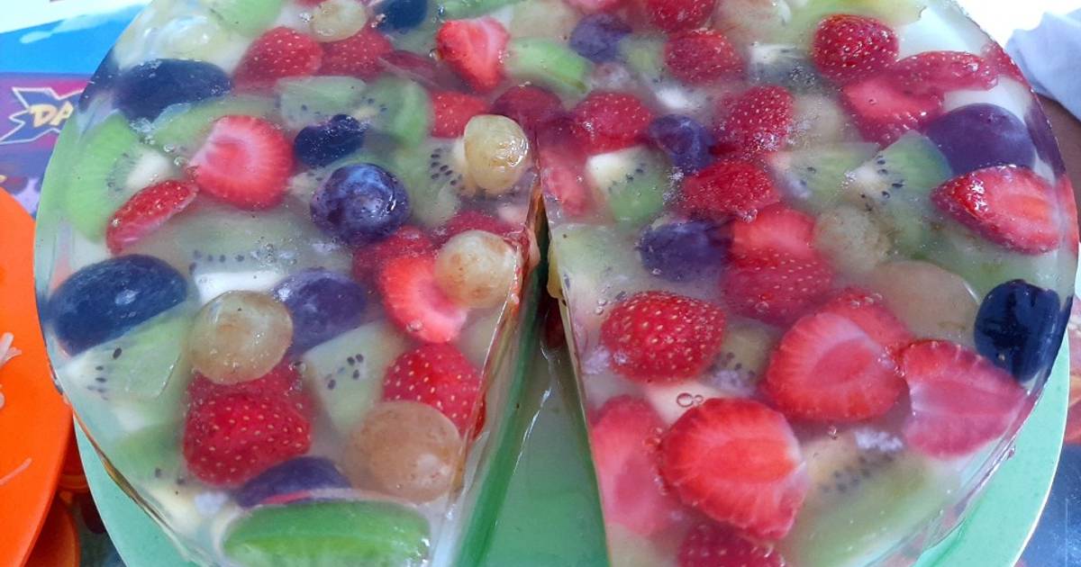 Resep Fruit jelly pudding oleh Ummu Ryu_Ra - Cookpad