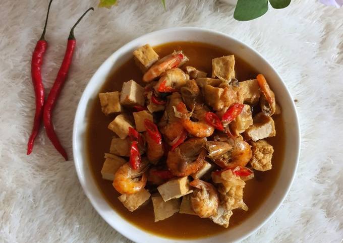 Resep Tahu, Udang Kuah Tauco oleh amalia - Cookpad