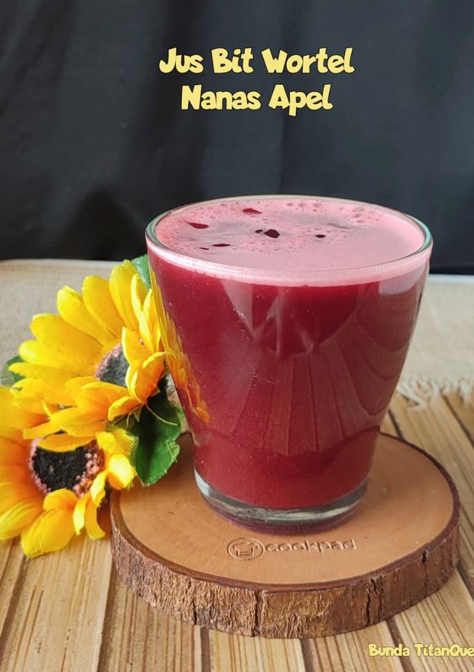 Resep Jus Bit Wortel Nanas Apel oleh Bunda TitanQue - Cookpad