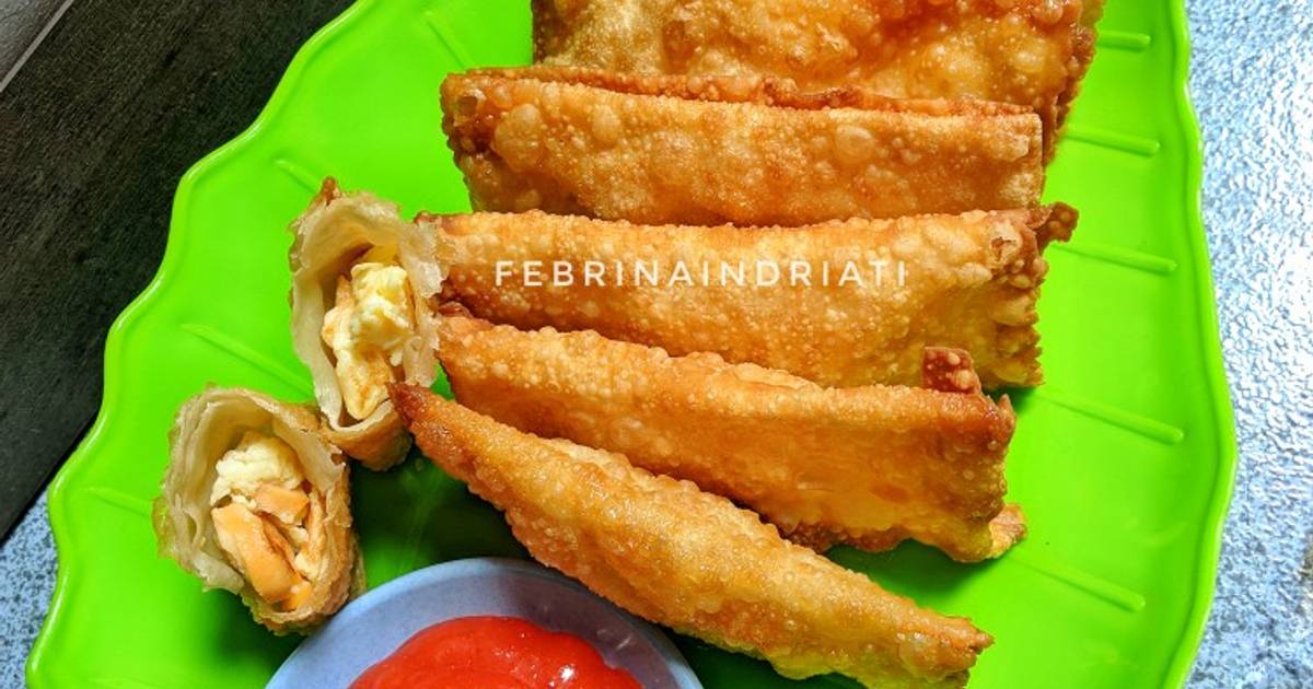 72 resep pangsit goreng isi sosis enak dan sederhana - Cookpad