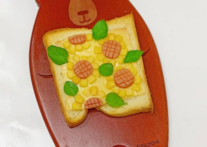 Resep Sun Flower Toast 🌻 oleh Febriyana | IG: @febbriyana - Cookpad