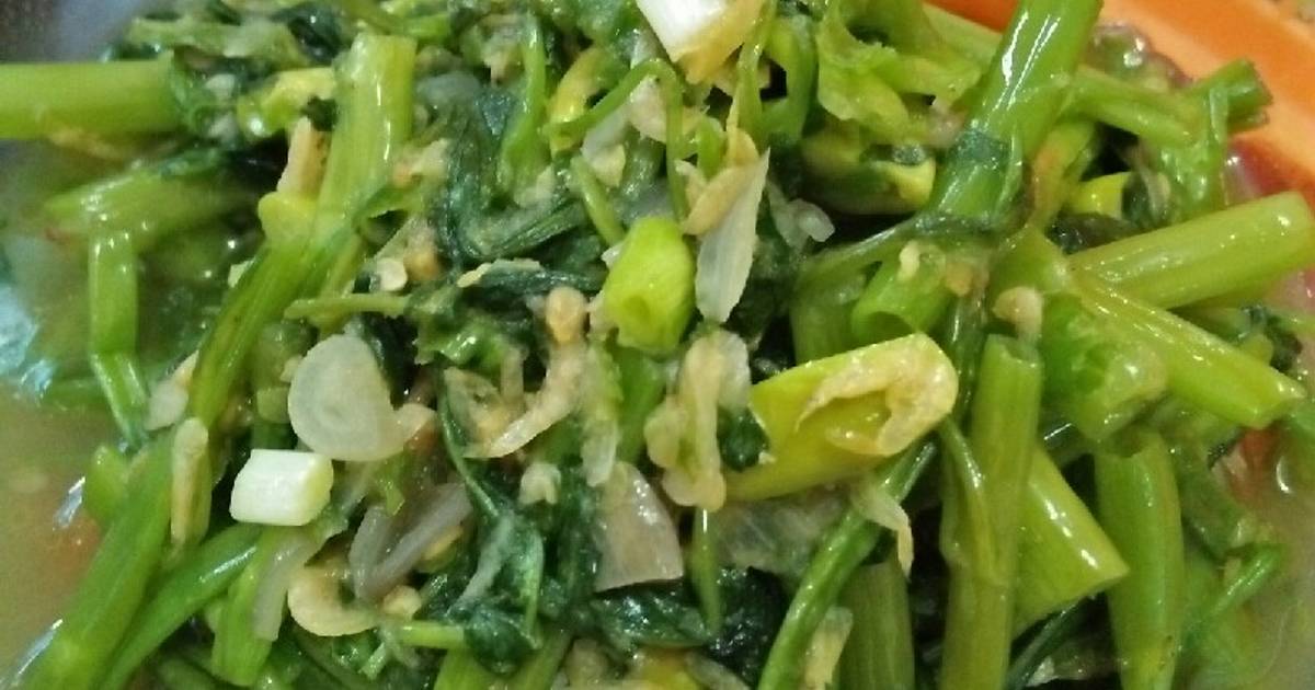 Resep Cah kangkung rebon pete oleh Nesti Haryati - Cookpad
