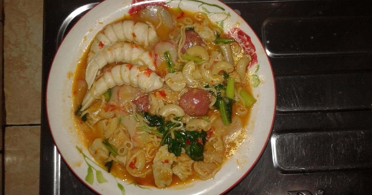 Resep Seblak Cilok Isi Ayam oleh Azizah Febi - Cookpad