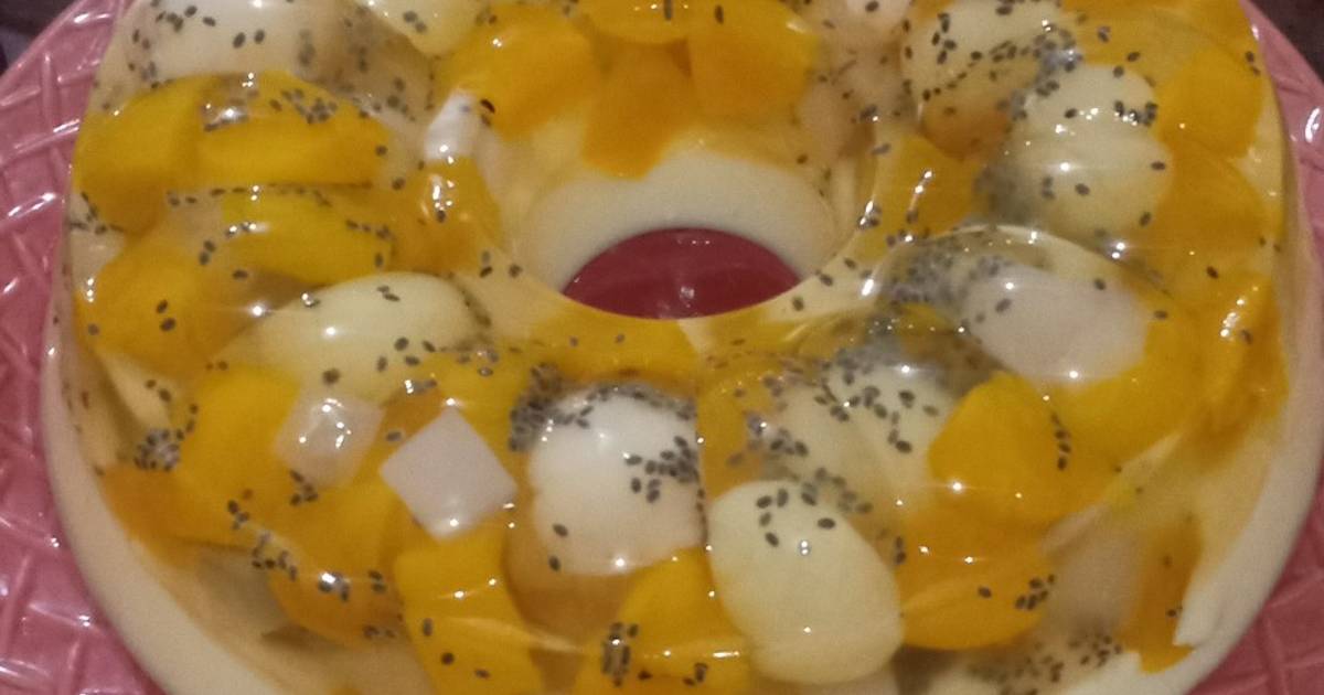 10 resep puding leci dan buah peach enak dan mudah - Cookpad
