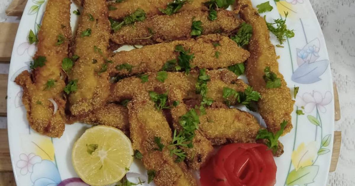 Chatpaty kurkury Bombil fish fry Recipe by Nargis shaikh Shaukat - Cookpad