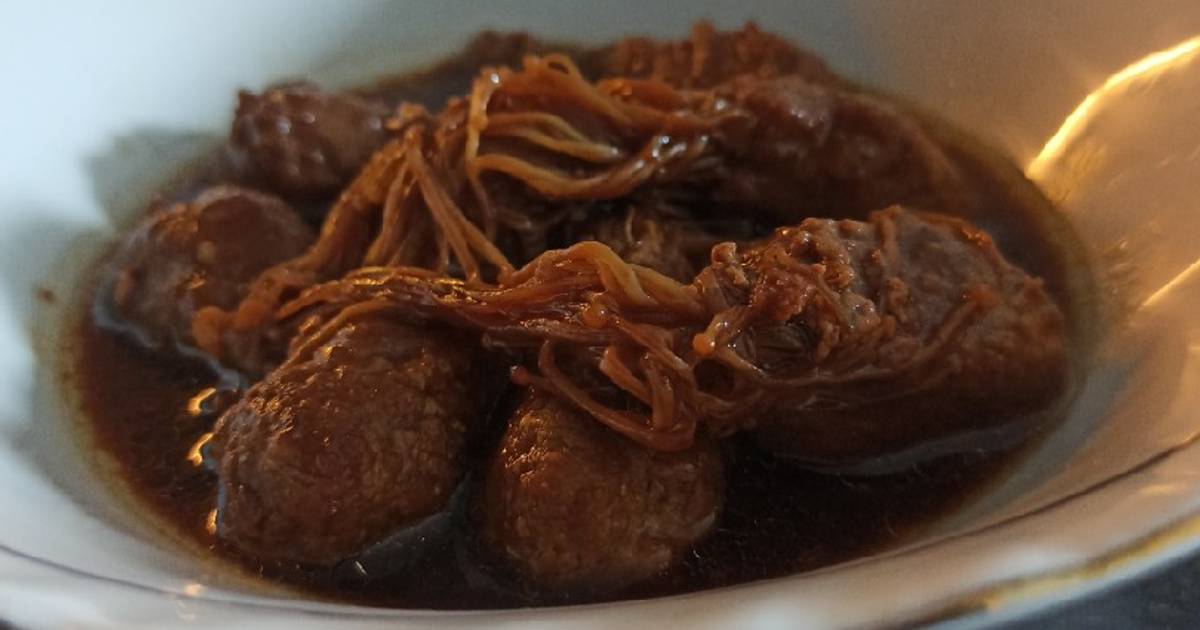 Resep Daging sapi giling + jamur enoki masak kecap oleh fanny kitchen ...