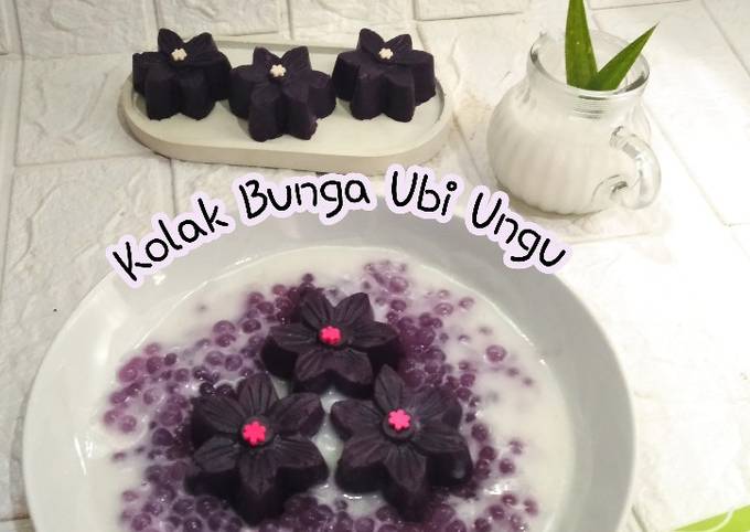 Resep *Kolak Bunga Ubi Ungu Saus Santan Mutiara* oleh ati dewanthi ...