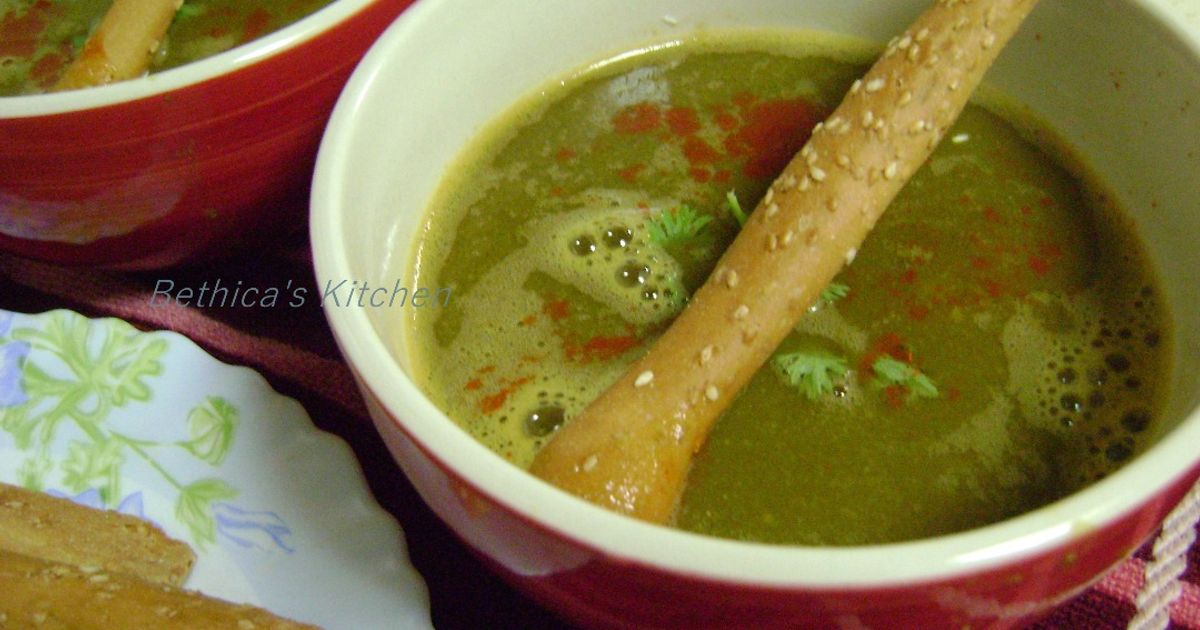 Palak Dal Shorba (Spinach Lentil Soup) Recipe by Bethica Das - Cookpad