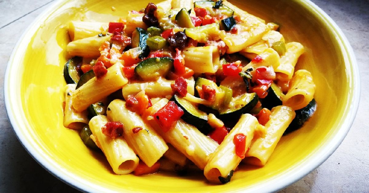 Garofalo Con Calabacín Y Chorizo Receta de "cocinar con jorgette"- Cookpad