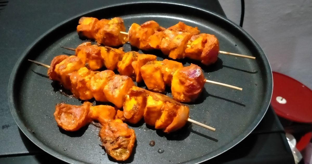 Bbq Paneer Tikka Recipe by Monal Saxena - Cookpad