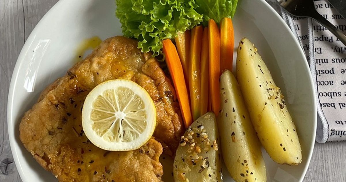Resep Isi Piringku Dori Crispy Saus Lemon&Kentang Wedges No Oven oleh Windri Aries - Cookpad