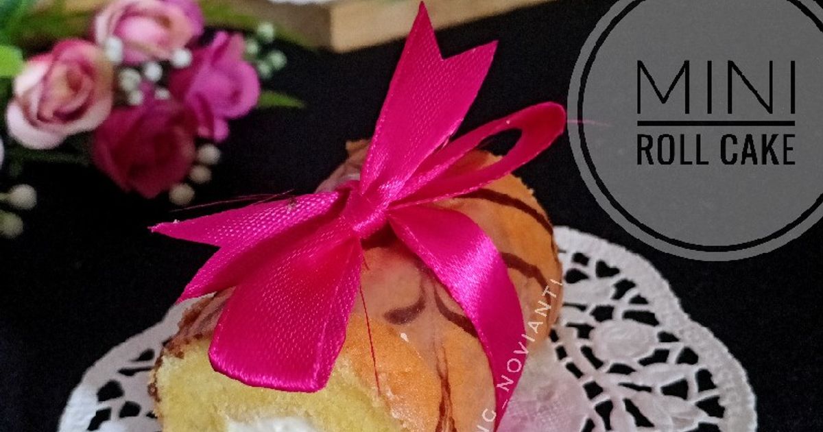 Resep Mini Roll Cake A.K.A Bolu Gulung Mini oleh Agung Novianti - Cookpad