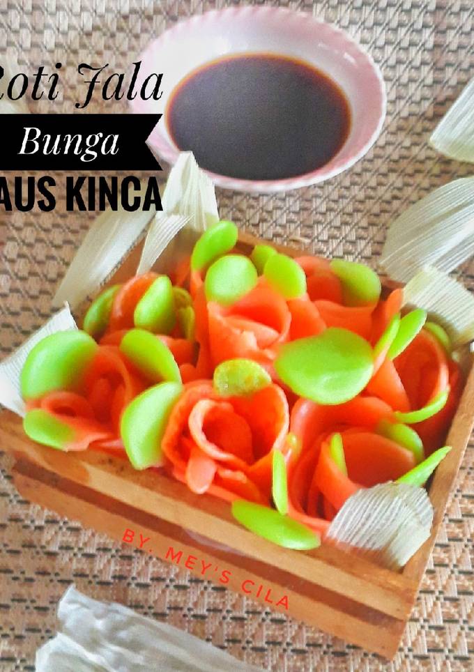 Resep Roti Jala Bunga Saus Kinca oleh Mey's Cila - Cookpad