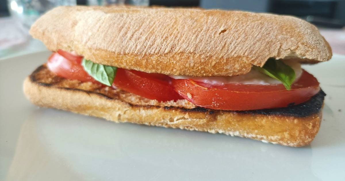 Panino caprese Recipe by Miss Fluffy's Cooking (Angie's Italian Cooking ...