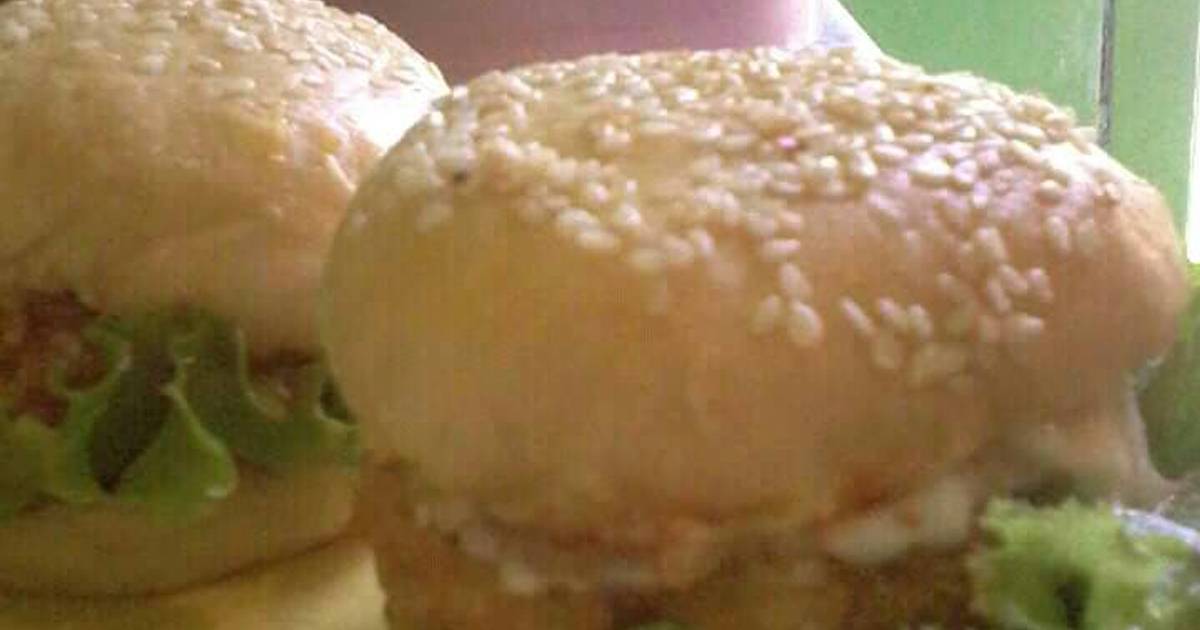 Resep burger ayam krispy oleh Sharlayanti - Cookpad