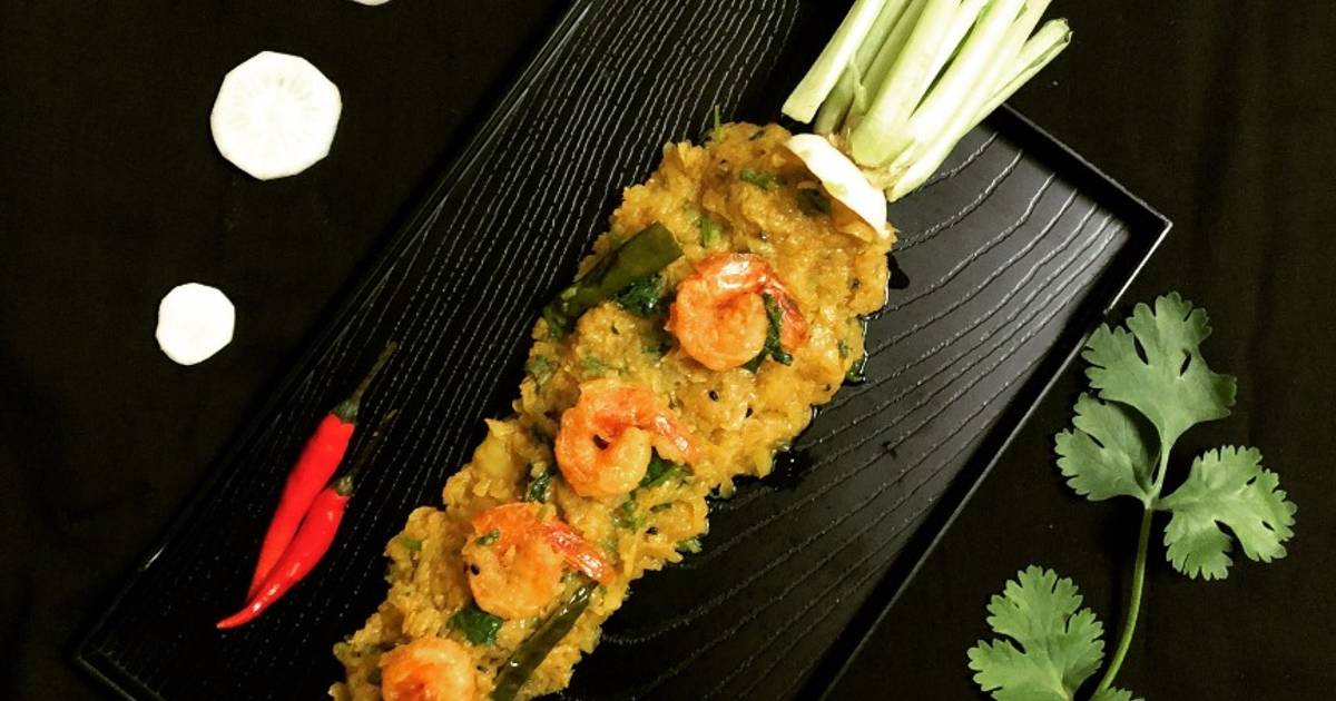 Mulo Chingri Chechki Radish Prawn Stir Fry Bengali style Recipe by ...