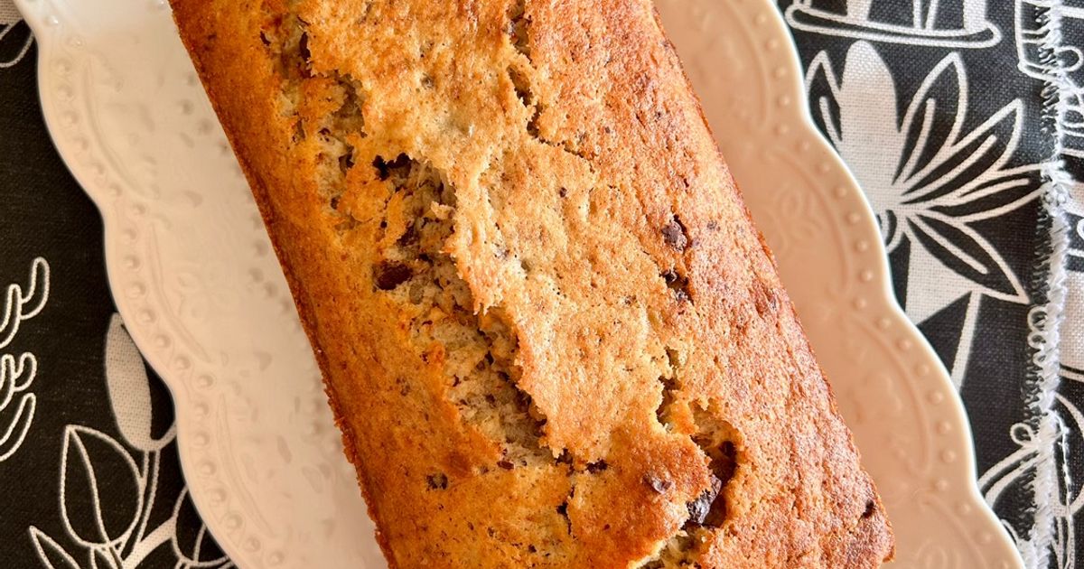 Budín De Banana Y Chocolate 🍫 Con Aceite Receta de Norali - Cookpad