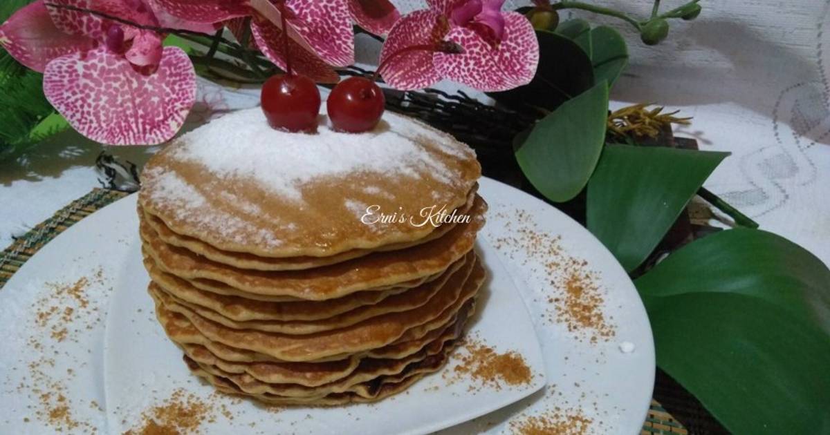 Resep Pancake Cappuccino (Teflon no mixer) oleh Erni's Kitchen (RK ...