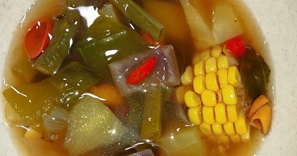 Resep sayur asem simple tanpa bumbu racik rumahan enak dan mudah - Cookpad