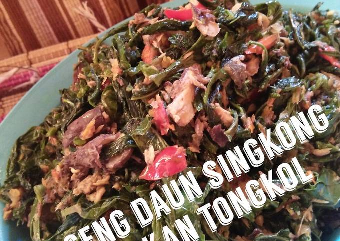 Resep Oseng Daun Singkong Suir Tongkol Oleh Ula Ulie Cookpad