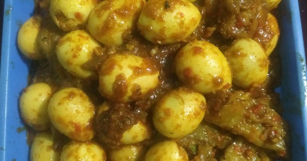 Resep Bumbu rendang terong & telor puyuh oleh Bunda Syahira - Cookpad